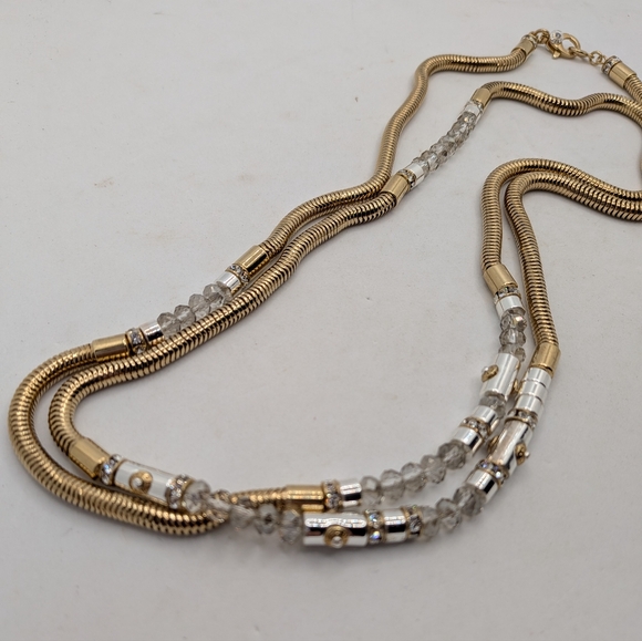 henri bendel | Jewelry | Henri Bendel Long Mixed Metals And Bling Rope ...